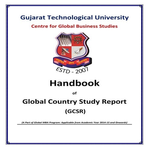 Gcsr hand book 2014 15 | PDF