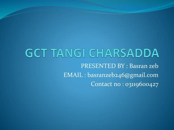 Basranzeb presentations