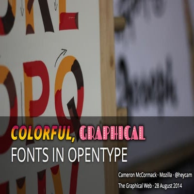 Colourful, graphical fonts in OpenType | PDF