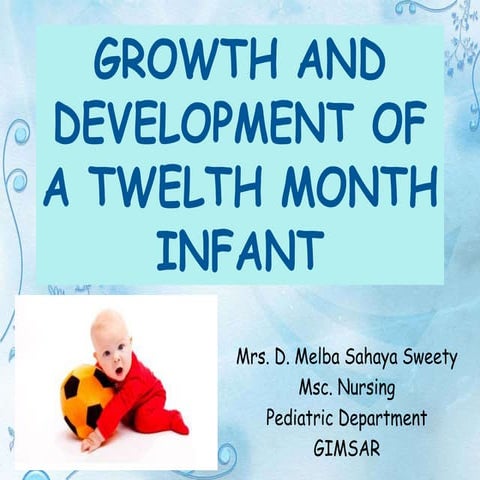Growth and development of infant ppt | PPTX