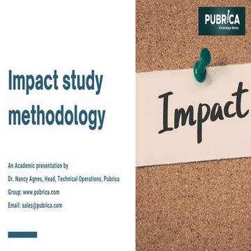 Impact study methodology | PPT