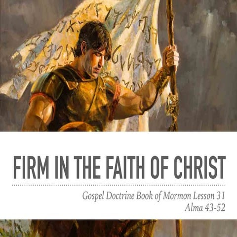 LDS Gospel Doctrine Book of Mormon Lesson 31 | PDF