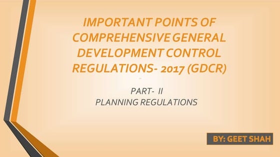 Development Control Regulations, Mumbai - Key points | PDF