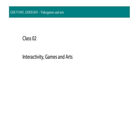 GDCV1845 / GDSS1845 - Class02 (2019A) | PPT