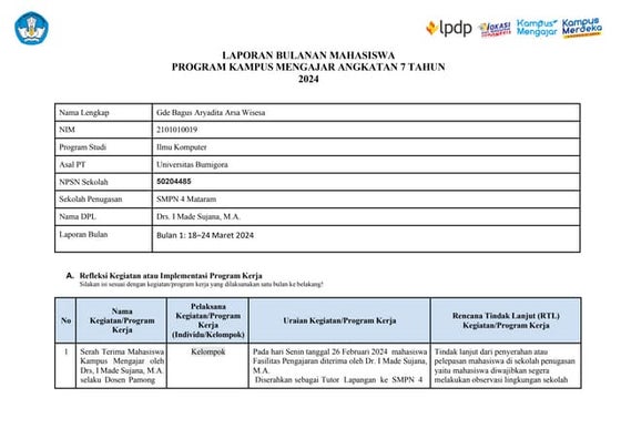 Contoh format Jadwal Literasi sekolah.doc