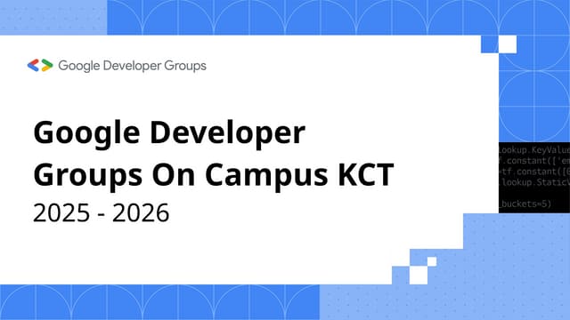 GDG UMaT Info session 2025 , Introduction to chapter | PPTX