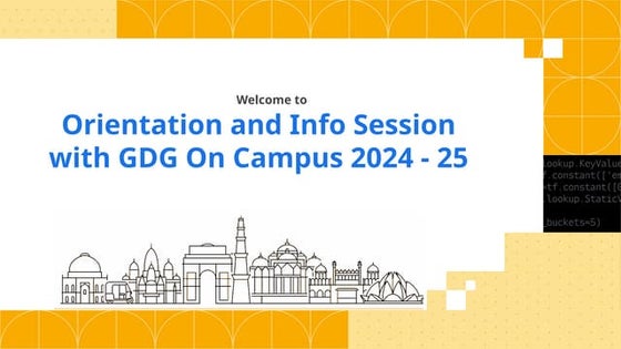 Google Developer Group(GDG) On Campus Info Session PPT 2024 | PPTX