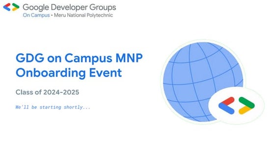 Google Developer Group(GDG) On Campus Info Session PPT 2024 | PPT
