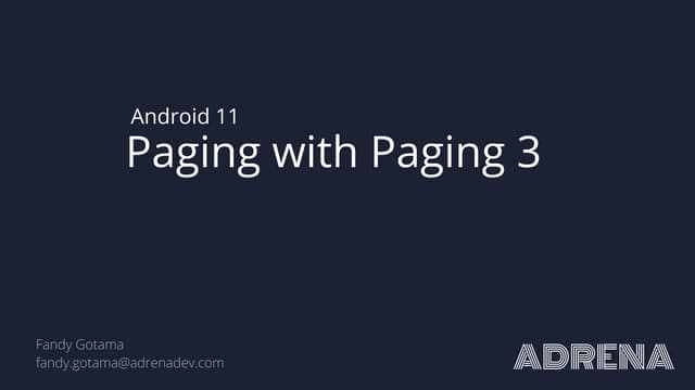 Paging using Paging 3 | PPT Paging using Paging 3 | PPT
