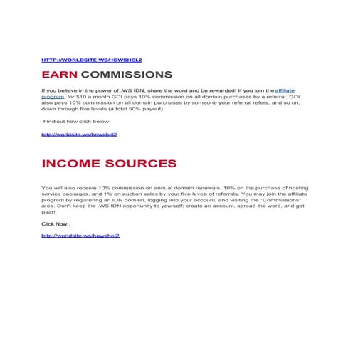 Earn Commission With GDI | PDF