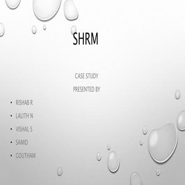 Shrm presentation ppt | PPT