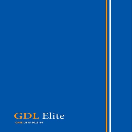Gdl Elite Case Lists 2013 2014 | PDF