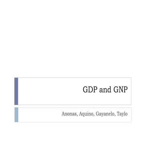 Gdp and-gnp1 | PPT
