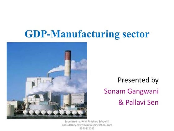 Manufacturing sector of india | PPT