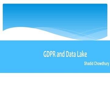 GDPR and Data Lake | PPTX