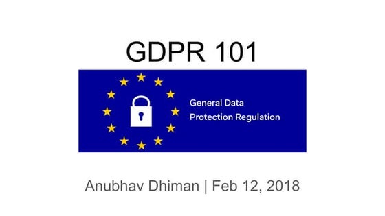 GDPR Introduction and overview | PPT