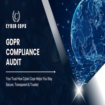 GDPR Compliance Audit: A Complete Guide for Organizations | PDF