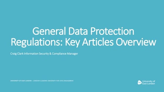 Presentation on GDPR | PPTX