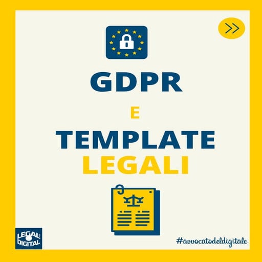 Gdpr e template legali | PDF