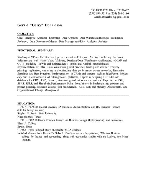 Mark Solomon Resume | DOCX | Databases | Computer Software and Applications