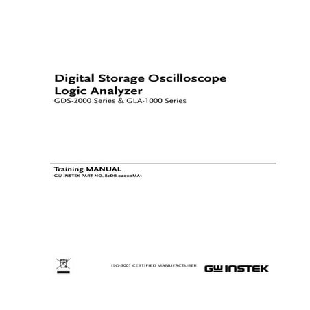 GW INSTEK Gds 2000 & GLA 1000 Series Training | PDF