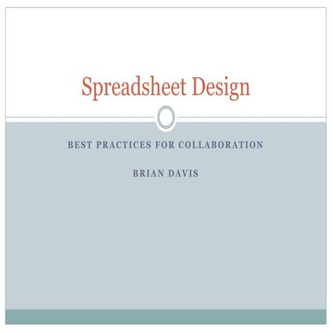 Spreadsheet software | PPTX