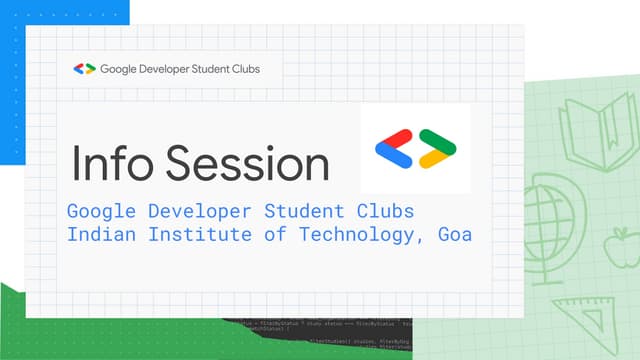 Google Developer Group(GDG) On Campus Info Session PPT 2024 | PPTX