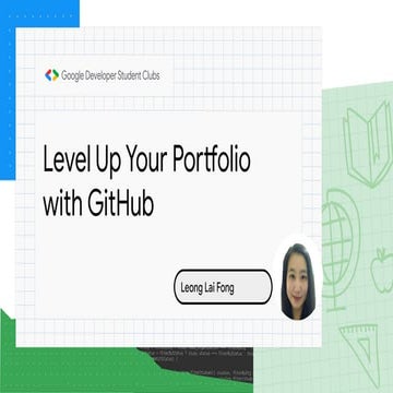 GDSC - Level up your Portfolio with GitHub.pdf