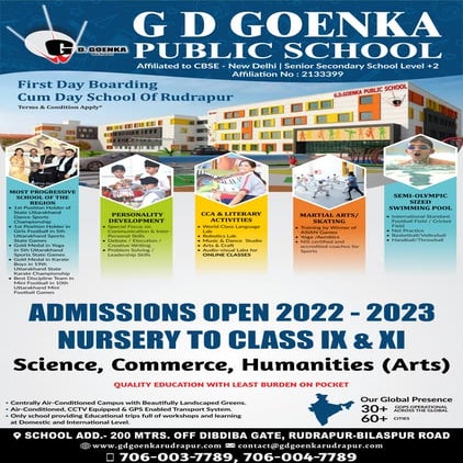 Admission Open in Best CBSE School in Rudrapur | PDF