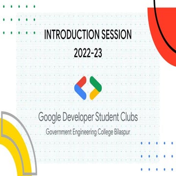 Info Session - Google Developer Students Club Government Engineering ...