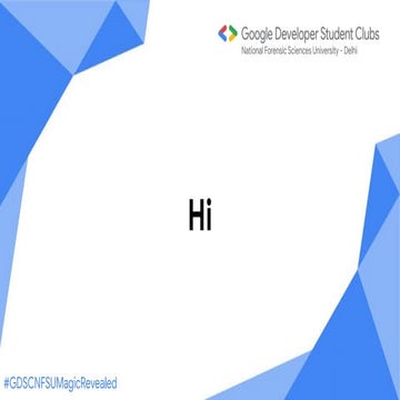 GDSC Info Sessiongdsc info session nfsu delhi 23'.pdf | Free Download