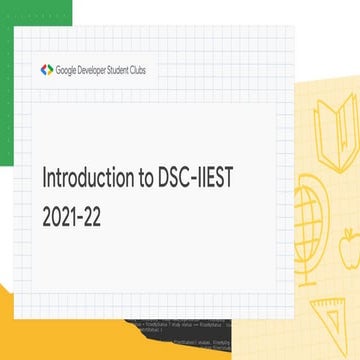 Introduction to DSC IIEST | PPT
