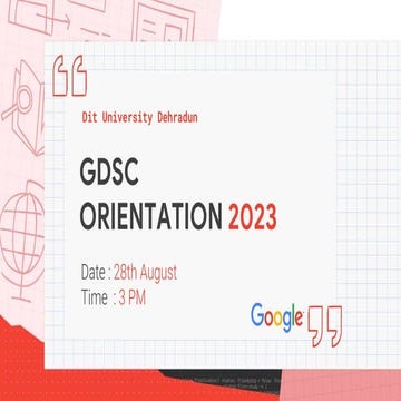 GDSC Orientation 2023 .pptx | Web Development | Internet