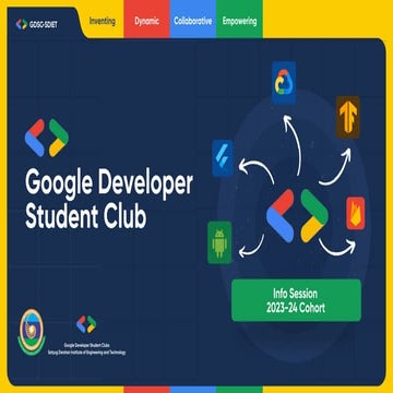 GDSC SDIET INFO SESSION | PDF