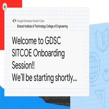 GDSC inauguration presentation | PPTX