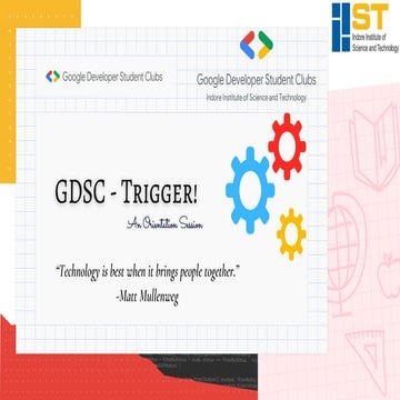 Gdsc trigger presentation | PDF