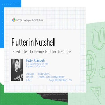 GDSC UTM Info Session - Flutter in Nutshell | PPTX