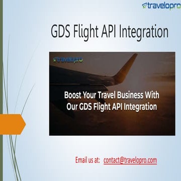 Flight GDS and LCCs | Amadeus Flight API | PPTX