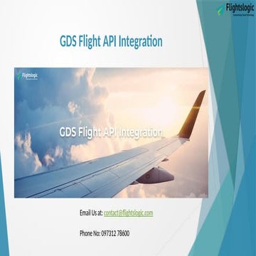 GDS Flight API Integration | GDS Flight API Integration | PPT