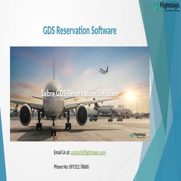 GDS Reservation Software | GDS Reservation Software | PPTX