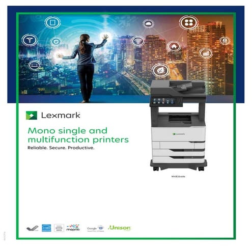 Lexmark Mono Printers MFP Platform Brochure | PDF