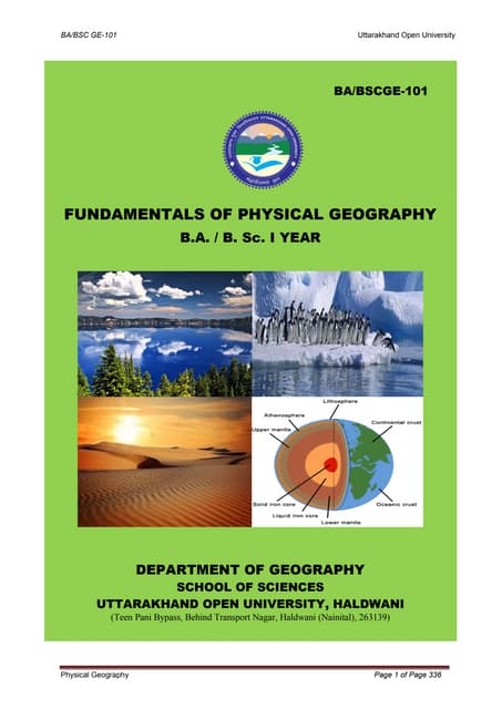 Branches of physical geography | PPTX