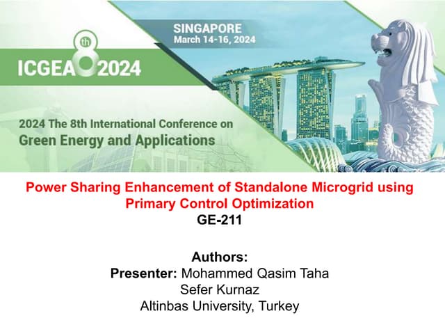 Power Sharing Enhancement Of Standalone Microgrid Using Primary Control