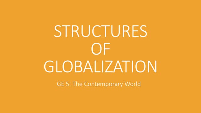 The Contemporary World Reviewer for 1st semester | PDF
