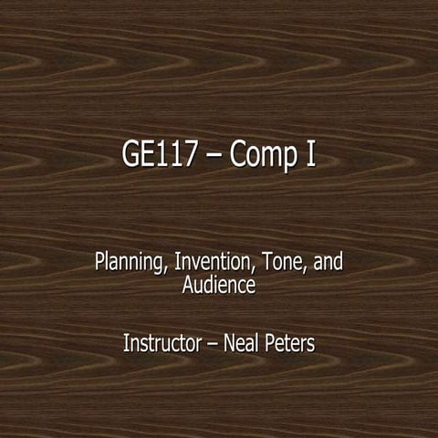 Ge117 week two tone and audience | PPTX