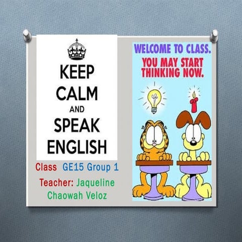 Welcome to spanish 1 | PPTX