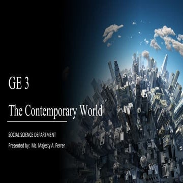 GE 3 Intro. to the Contemporary World.pdf | Social Networking | Internet