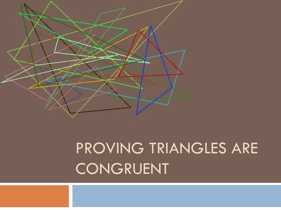 Geometry the congruence of triangles | PPT