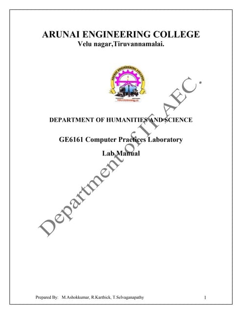 Ge6161 Lab Manual Pdf