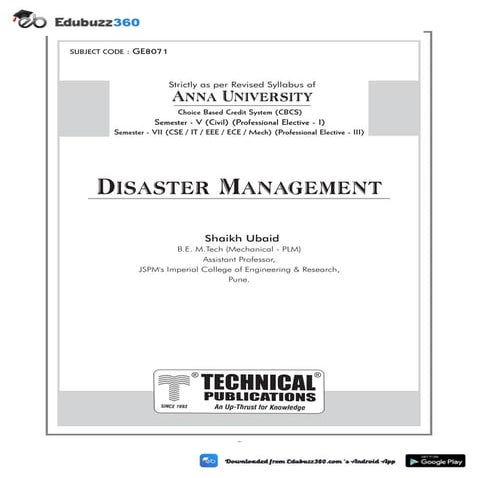 GE8071 - Disaster Management Technical Publication Book.pdf